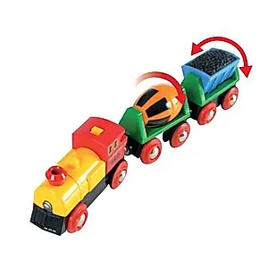 BRIO World Battery Operated Action Train - Dynamic 3 Piece Toy Train Set | Perfect for Kids Ages 3+ | Fun and Educational | Compatible with All Railway Toys