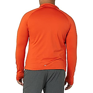 Amazon Essentials Men's Slim Fit Performance Stretch Quilted Active Jacket, Orange, X-Large