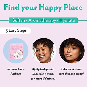 Patchology Happy Place Under Eye Patches - Overnight Anti-Aging Eye Masks for Dark Circles, Puffy & Eye Bags, & Wrinkles - Brightening & Depuffing Skin Care Eye Pads for a Youthful Glow (5 Pairs)