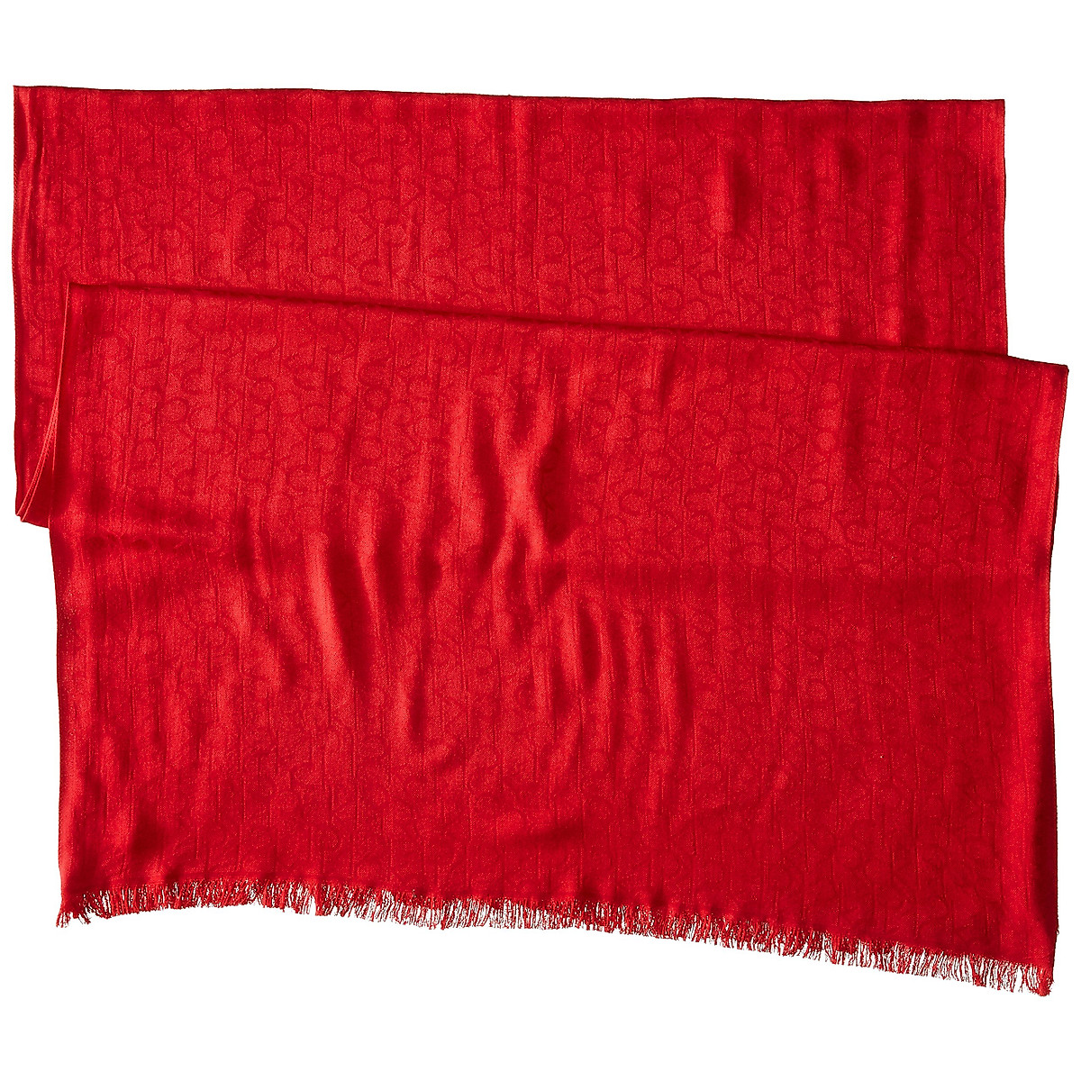 Calvin Klein Women's Pashmina Scarf, rouge red, one size