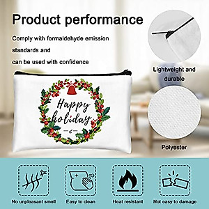 12 Pcs Sublimation Blanks Makeup Bag, Sublimation Blanks Products Cosmetic Bag Heat Transfer Zipper Polyester Pencil Bag for Women Travel Graduation Season Gift