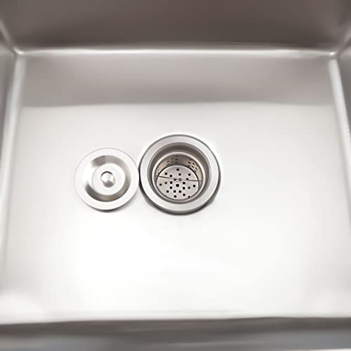 Utility Sink Stainless Steel Commercial Restaurant Kitchen Sink Free Standing Sink with Single Bowl Small Utility Sink for Laundry Workshop Garage (39.3" L x 23.6" W x 36.7" H, with Faucet)