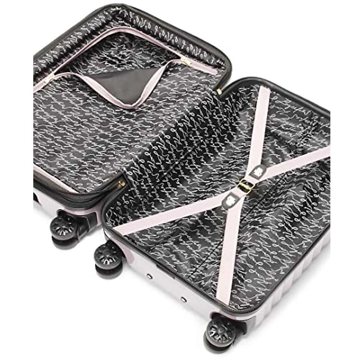 Karl Lagerfeld Paris Women's Carryon Spinner Wheels Hardside, Lilac, One Size