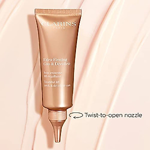 Clarins Extra-Firming Neck and Décolleté Cream | Award-Winning | Anti-Aging Moisturizer | Visibly Firms, Smoothes and Lifts | Minimizes Appearance Of Wrinkles | Targets Dark Spots | 2.5 Ounces