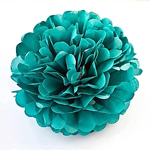 Teal Gold Birthday Decorations Women/Turquoise Teal Women Birthday Party Decorations Polka Dot Fans Teal Gold Balloons for Teal Gold Birthday Party Supplies