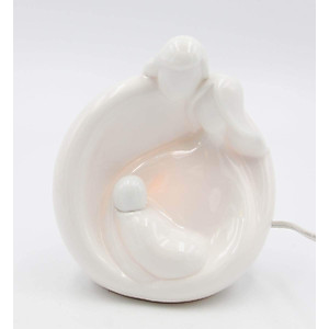 6 Inch Festive"Holy Family" Scene White Night Light Decoration