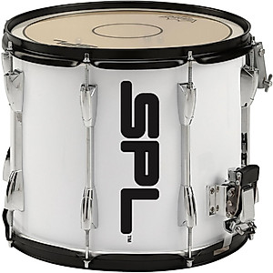 Sound Percussion Labs Marching Snare Drum with Carrier 14 x 12 White