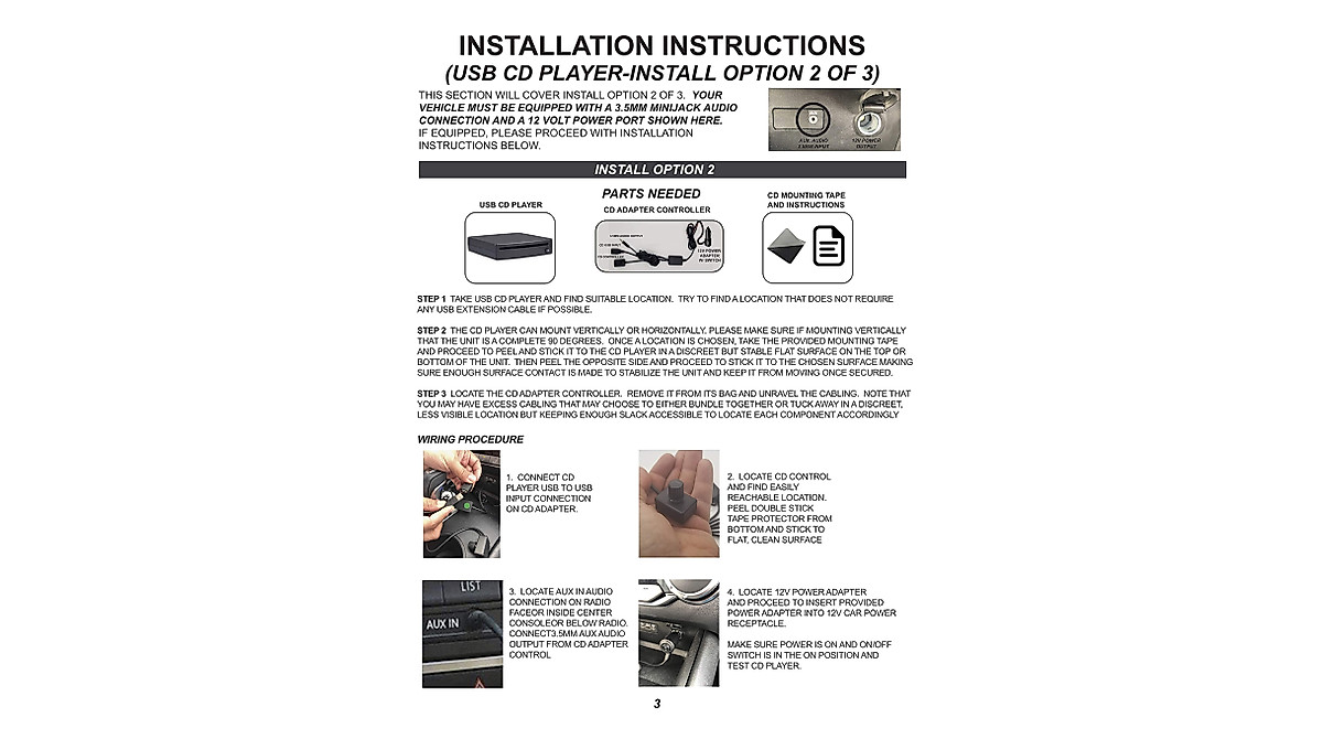 Deluxe USB Car CD Player - Universal Add-on for Any Vehicle