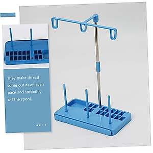 SEWACC 1 Set Universal Three-Wire Rack 3 Thread Stand Quilting Spool Holders Thread Holders Cone Thread Holder Sewing Machine Embroidery Supplies Single Line Embroidery Machine Plastic
