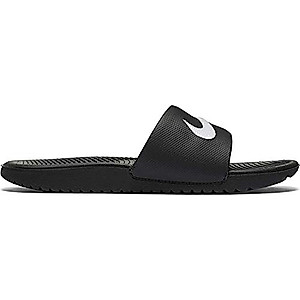 NIKE Kids' Kawa Slide (GS/PS) Athletic Sandal (5 Big Kid, Black/White/Black, numeric_5)