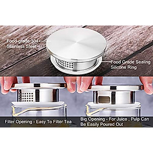 Apexstone 2 Liter 68 Ounces Glass Water Pitcher with Lid and Handle, Iced Tea Pitcher, Glass Juice Pitcher, Hot/Cold Water Jug, Juice and Iced Tea Beverage Carafe