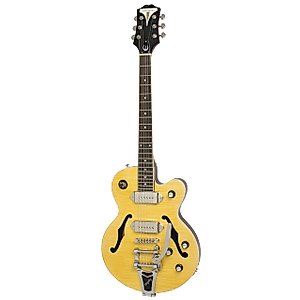 Epiphone Wildkat Electric Guitar with Bigsby Tremolo, Antique Natural