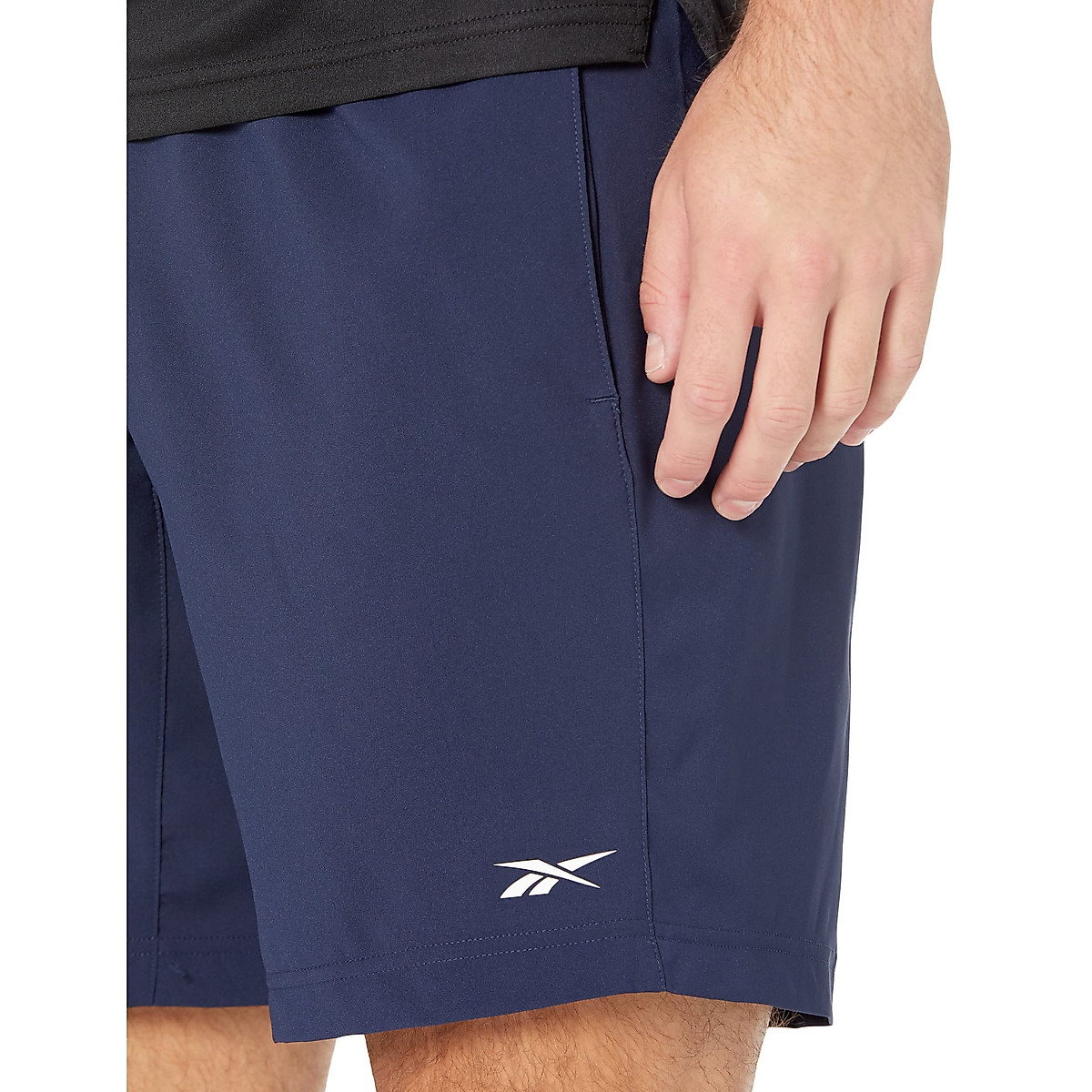Reebok mens Workout Ready Woven Shorts, Vector Navy, Large