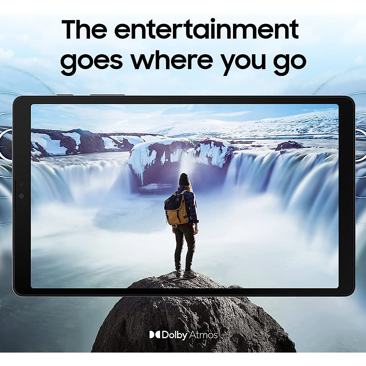 Ghost Manta SAMSUNGGalaxy Tab A7 Lite 8.7" 32GB WiFi Android Touchscreen Tablet w/Long Lasting Battery, Compact, Slim Design, Sturdy Metal Frame, Bluetooth, WiFi, US Verson Gray w/ 64GB Micro SD Card