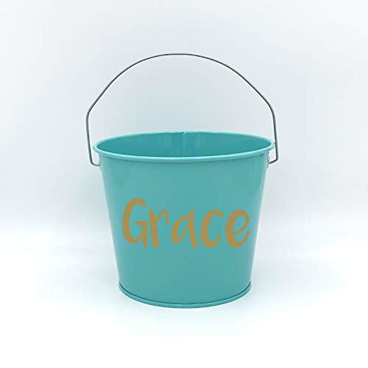 Personalized Name Pail - Choose The Color - Pail Bucket Basket for Girls and Boys