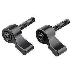 CAMVATE M5 Male Threading（22.5mm Long） Rotating Knob Adjustable Thumb Lever Screw (Black) - 1511