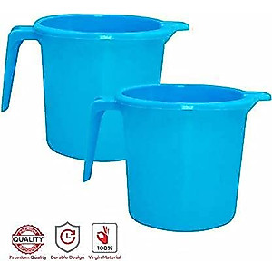1 CON FASHION HUB Homely Bathing Mug,Certified Bath Water Mug,Capacity 1.5Litre (1)