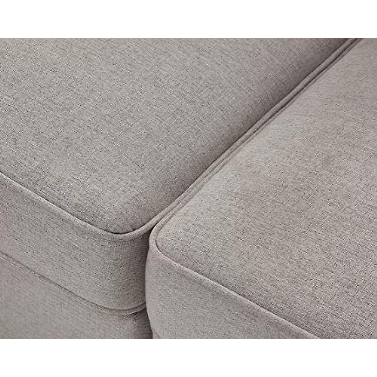 Devion Furniture Lionel Sectional, Light Gray 98" D x 124" W x 34" H