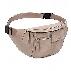Eslcorri Everywhere Belt Bag for Women Men - Fashionable Crossbody Bags Vegan Leather Fanny Pack Unisex Chest Bum Waist Packs Casual Shoulder Sling Purse for Travel Camping Hiking Running
