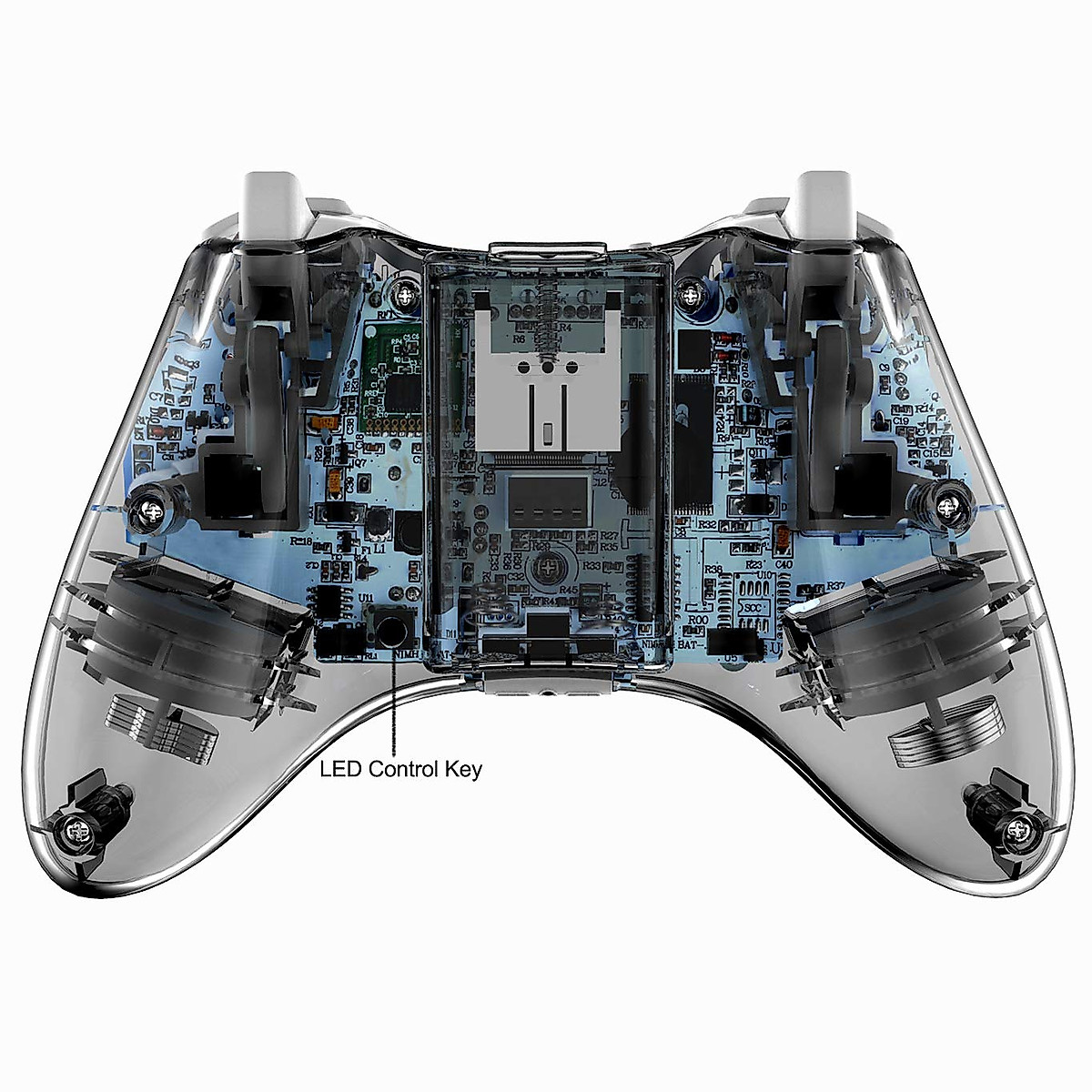 PAWHITS Wireless Controller compatible with Xbox 360 Double Motor Vibration Wireless Gamepad Gaming Joypad, Black