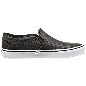 Vans Asher, Womens Trainers, Black(Black(Perf Leather)), 4 (36.5 EU)