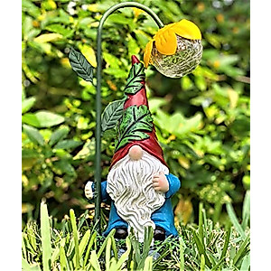 Solar Gnomes Decor For Outside | Solar Powered Funny Garden Gnomes For Yard Patio Lawn | Male Garden Gnomes Outdoor Funny | Solar Garden Gnome Statues| Figurines Of Gnomes Decorations For Yard Funny