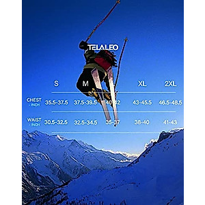 TELALEO 5 Pack Men's Thermal Compression Shirt Long Sleeve Athletic Base Layer Top Winter Cold Gear Workout Running Hunting 2XL