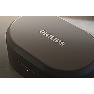 Philips A5205 Wireless Sports Earbuds, IPX7 Waterproof, in-Ear True Wireless Bluetooth 5.1 Headphones, USB-C Charging, Detachable earhooks, Up to 20 Hours of Playtime, TAA5205BK