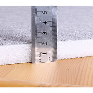 Hruile Set of 2 Chair Cushions, Kitchen Dining Chair Pads with Straps, 40 x 40cm Seat Pads Seat Cushions for Indoor Outdoor Living Room Home Garden Office,Brown