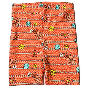 Disney Moana Little Girls T-Shirt and Bike Shorts Outfit Set Floral Blue 4T