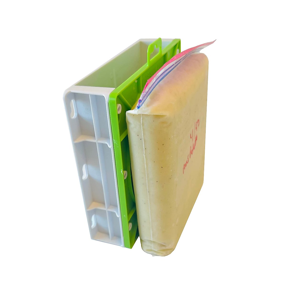 FreezeStax 1-Quart Expandable Starter Set. (3-4 Cup Set Capacity). Includes 1 individual 1-Qt Expander for 1-Qt (3-4 Cup) Freezer Bags. Add Optional, FreezeStax 1-Qt Expanders (listed separately).