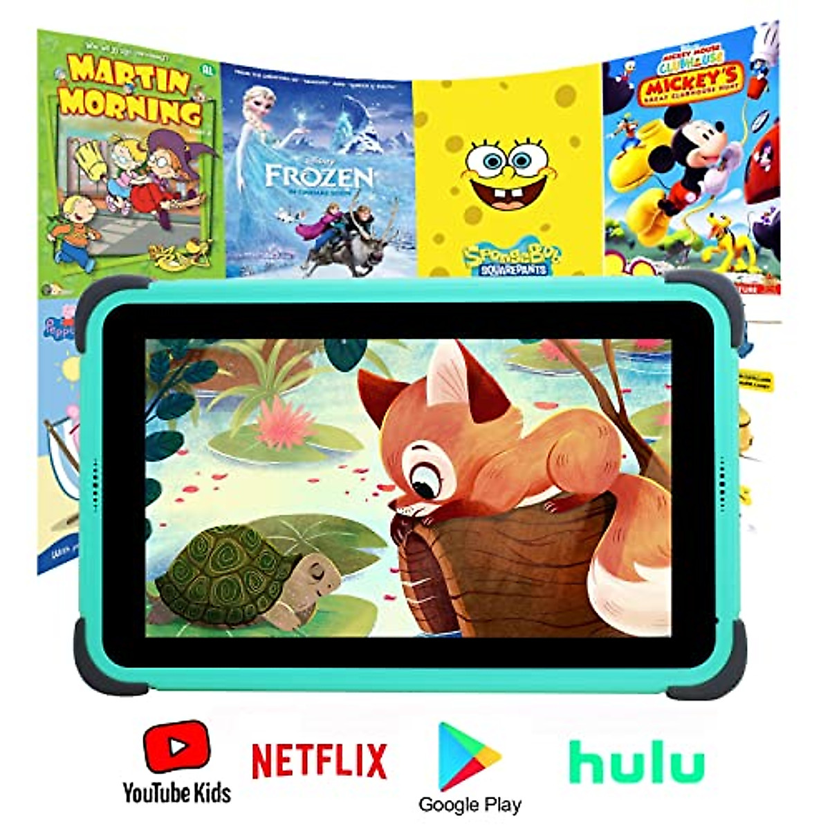 CWOWDEFU Kids Tablet Android 11 Tablet for Kids Children's Tablet COPPA Certified, 32GB ROM 2GB RAM Touch Screen Child Toddler Tablets (Green)