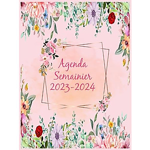 Agenda Semainier 2023 2024: Grand Agenda Organiseur A4, Semainier Planificateur 18 mois pour usage Personnel et Professionnel, Planner Français, ... 2023 à Décembre 2024. (French Edition)