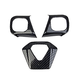 Carbon Fiber Steering Wheel Cover Molding Trims Accessoriess for Polaris Slingshot 2020-2022