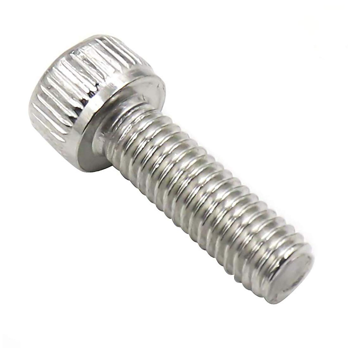 Hxchen M4x10 Socket Head Cap Screws, Full Thread, Allen Socket Drive, 304 Stainless Steel, Bright Finish - (25 Pcs)