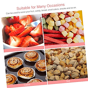 VILLCASE 4pcs Wooden Round Tray Coffee Table Decor Tray Cutlery Tray Round Coffee Table Tray Wood Tray for Desktop Trays Decorative Large Tray Dessert Serving Tray Wooden Shape Tray Tea Set