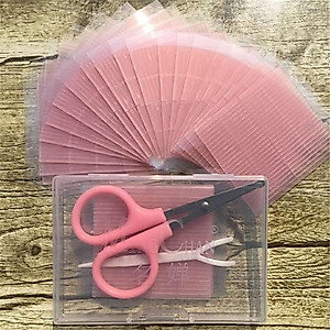 Double eyelid tape Eyelid Tape Invisible Eye Stickers Double Sided Tape Invisible Eyelid Lifter Strips for Hooded, Droopy, Uneven, Mono-eyelids (with Fork rods, Scissors）