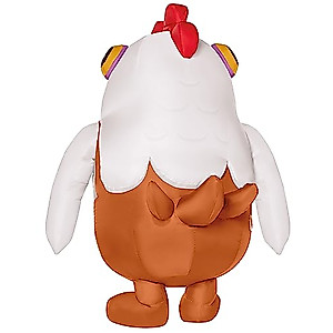 Spirit Halloween Fall Guys Kids Inflatable Chicken Costume - One Size Fits Most | Officially Licensed | Fan Operated | Gaming Costumes for Children | Kids Inflatable Jumpsuit