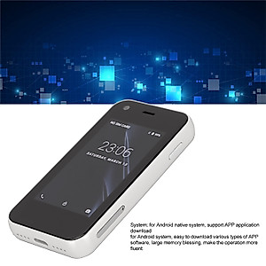 ASHATA Mini Mobile Phone, 3G Small Unlocked Smartphone, GPS, 1GB 8GB ROM, Quad Core, 2.5in Android Cellpohone Support App Download(Pearl White)