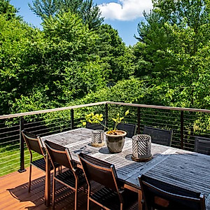 LuckIn 1/8" Stainless Steel Cable 300FT, T316 Aircraft Cable for Railing, Decking & Outdoor Projects - Uncoated Marine Grade