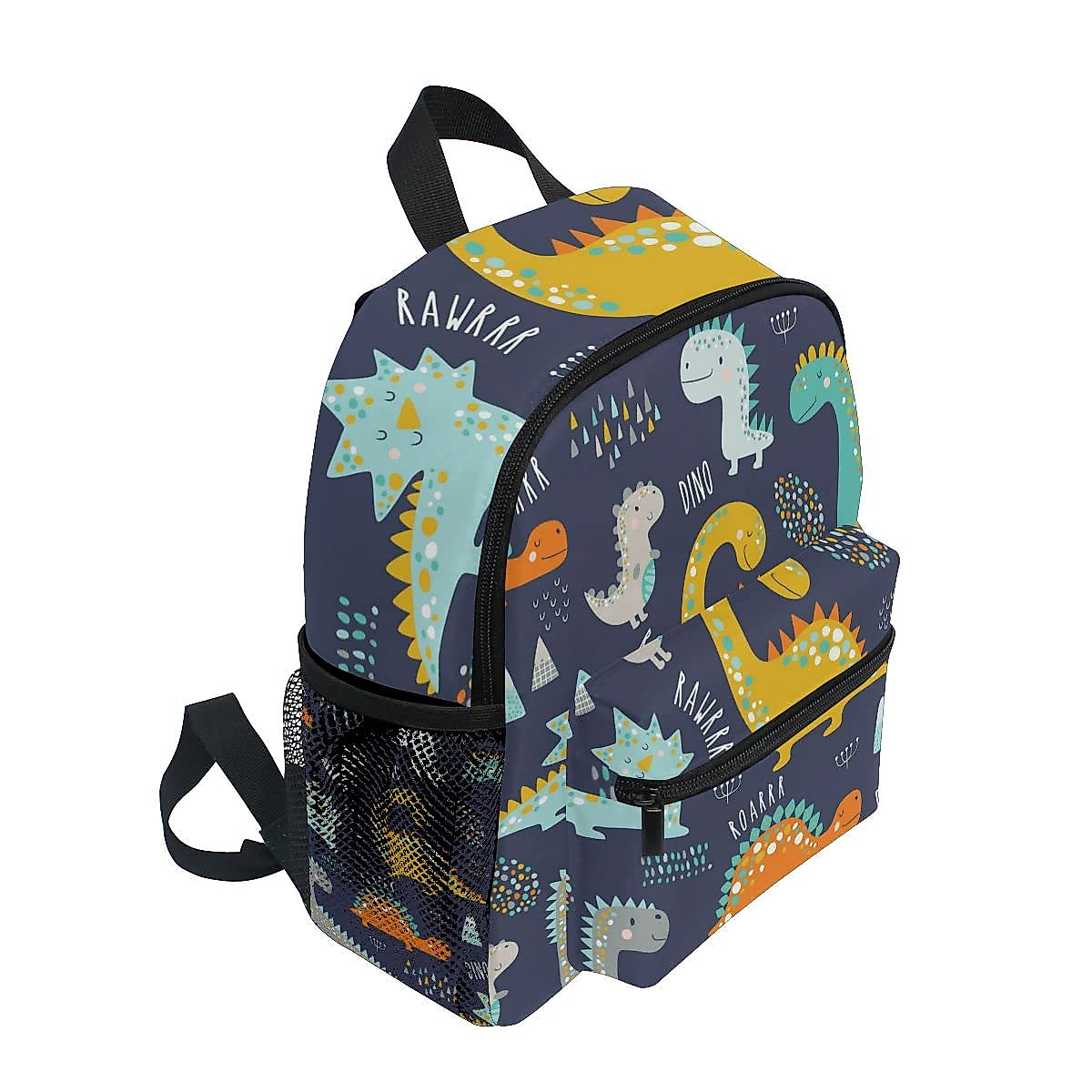 ALAZA Dinosaur Toddler Backpack Cute Colorful Dinosaur Pattern Kid's Backpack Nursery Bag with Chest Starp, Preschool Bag Diapers Bag