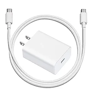 USB C Fast Wall Charger Compatible Google Pixel 6 5 4 XL 4a / 3a XL / 3 / XL / 2, 18W 3A PD Power Adapter and 3.3FT Type C to C Cable