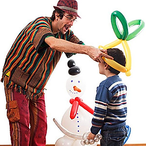 Latex Twisting Balloons, 260 N Balloons Kit for Balloon Animals with 2 Pumps, Professional Long Balloons to Make Animal for Birthday Party Clowns Wedding Decorations 100 Pcs