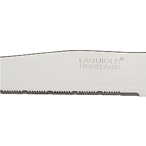 Laguiole Heritage Tradition Ultra Sharp Stainless Steel Gourmet Steak Knives Set of 6 | Triple Rivet Knife Cutlery Set, Stainless Steel Handle, 4.5 Inch Blade