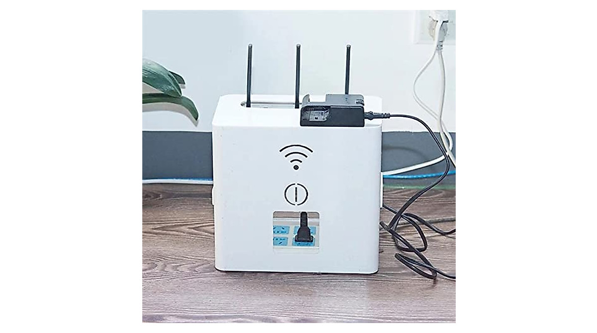 LIUZH Router Storage Box - Organize Your Cables Easily