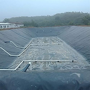Firlar Rubber Pond Liner Black Pond Liner for Water Garden Ponds Streams Fountains, 6 x 6.6 Feet