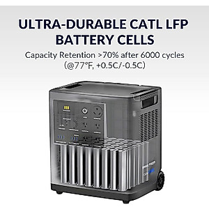 Mango Power E Home Backup & Portable Power Station, 3.5kWh Capacity & 3kW AC Output, CATL LFP Battery with 10-year Warranty, Fast Charging in 1.5 Hours, For Emergency/RV/Off-Grid, 30% IRS Tax Credit