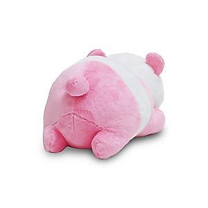 Avocatt Pink Panda Bear Plushie - 12 Inches Panda Pillow for Boys and Girls - Squishy Plush Toy Stuffed Animal - Kawaii Cute Japanese Anime Style Gift
