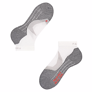 FALKE Men's RU4 Endurance Cool Short Running Socks, Quarter Cut, Medium Cushion, Breathable Quick Dry, Cooling, Nylon, White (White-Mix 2020), 10.5-11.5, 1 Pair