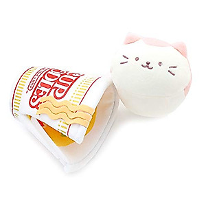 Anirollz x Nissin Cupnoodle Kittiroll 6" Blanket Plush Soft Squishy Stuffed Animal Kitty